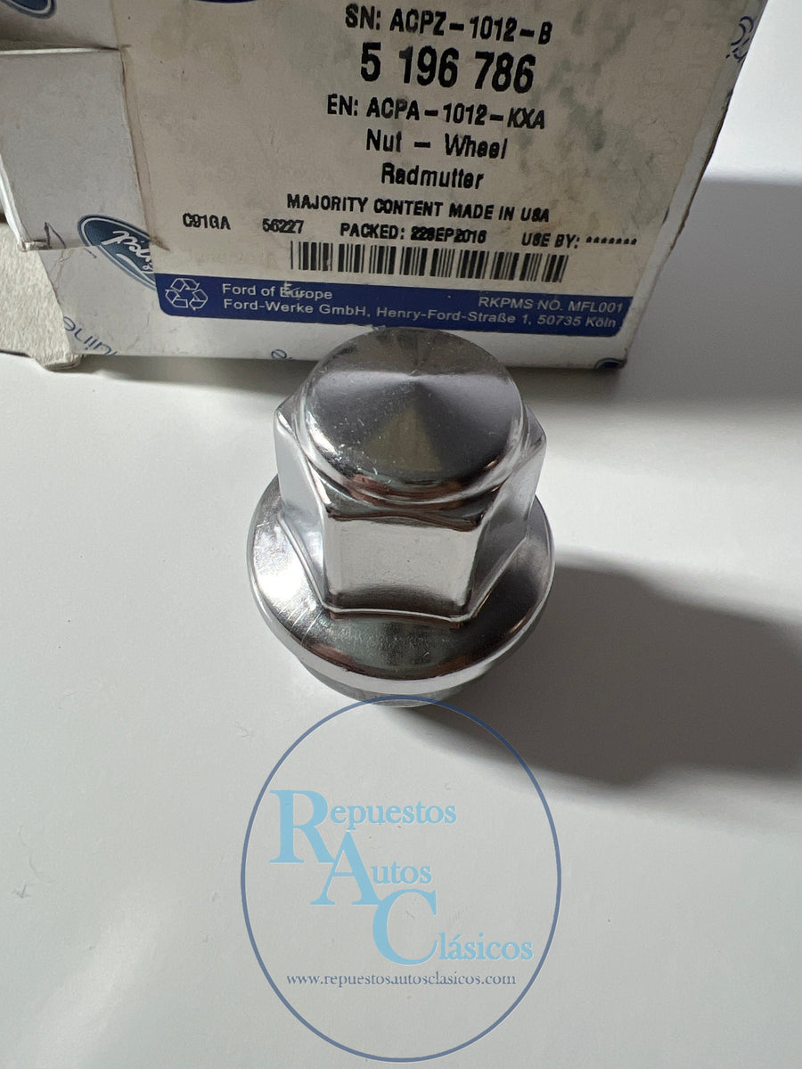 Nut - Wheel: 5196786 FORD – RepuestosAutosClasicos