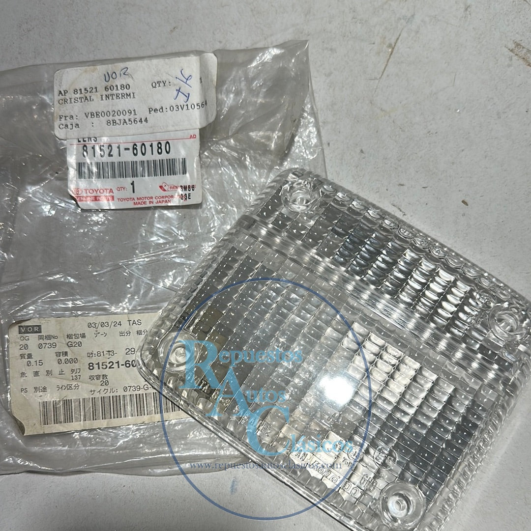 81521-60180 LENS, FRONT TURN SIGNAL LAMP, LH, toyota ...