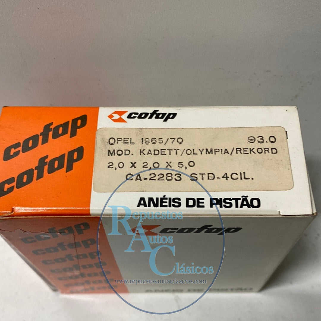 Piston Rings OPEL 1965/70 – RepuestosAutosClasicos